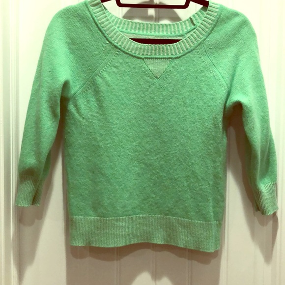 J. Crew | Sweaters | Green Crew Neck Sweater | Poshmark